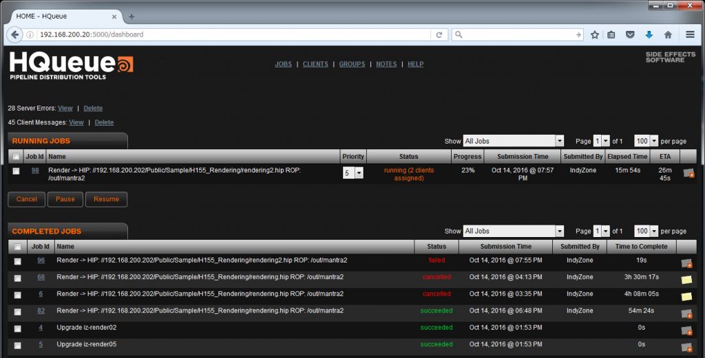 Houdiniジョブ管理ツールHQueueのよくあるご質問(前編) | インディゾーンHoudini情報日本語ブログ