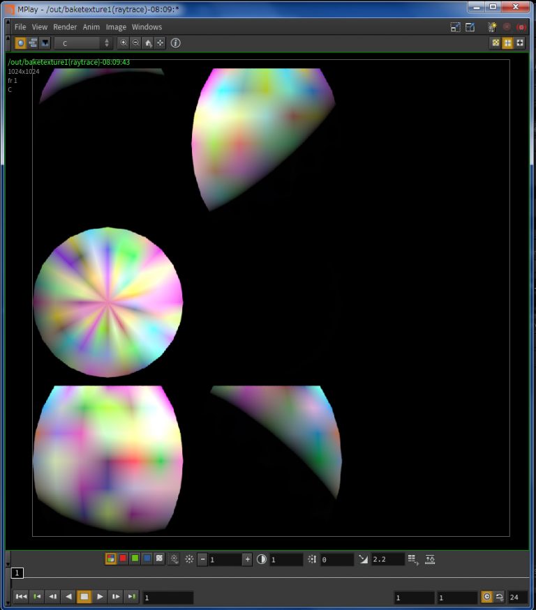Bake Texture ROP でポイントのカラーをレンダリングする | インディゾーンHoudini情報日本語ブログ